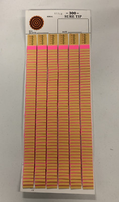 #300 Sure Tip Board (01-300) Raffle/Bingo/Jar Single Tickets 1-Fold ...