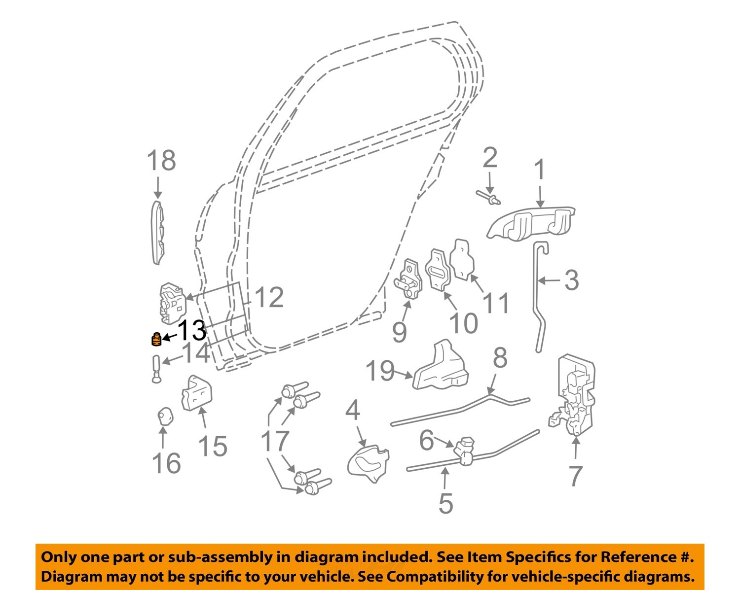 GM OEM 85-05 Astro Side Loading Door Sliding Door Hardware-Roller ...