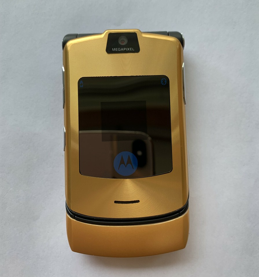 Unlocked Motorola RAZR V3i GSM 1.23 MP Camera Flip Bluetooth MP3 Mobile ...