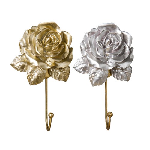 Rose Hook Door Clothes Hanger Key Hook Heavy Duty Modern Wall Décor ...