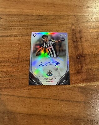 Lewis Miley 2023-24 Topps Chrome UEFA Refractor Auto Autograph Rookie ...