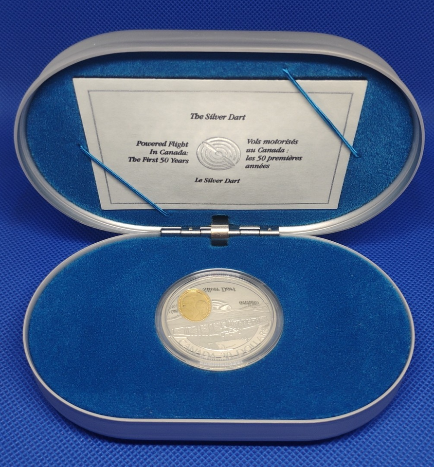 Canada 1991 The Silver Dart Aviation Series 20 Dollar Silver Coin | eBay