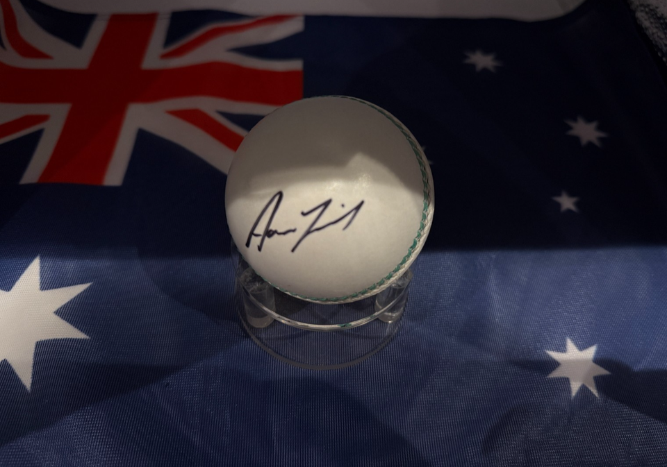 Aaron Finch (Australia) signed White 156g Cricket Ball -Australia ODI ...
