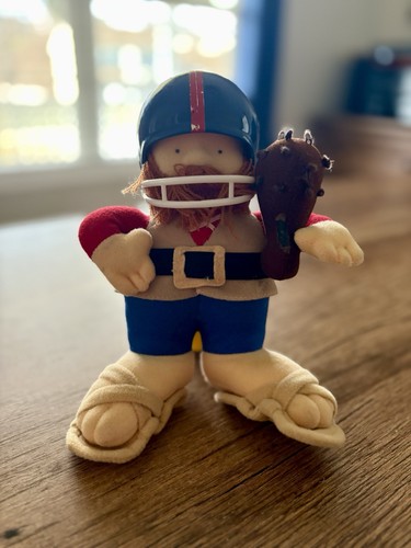 New York Giants Vintage Plush NFL Helmet 80s Bat Stuffie Rare Football ...