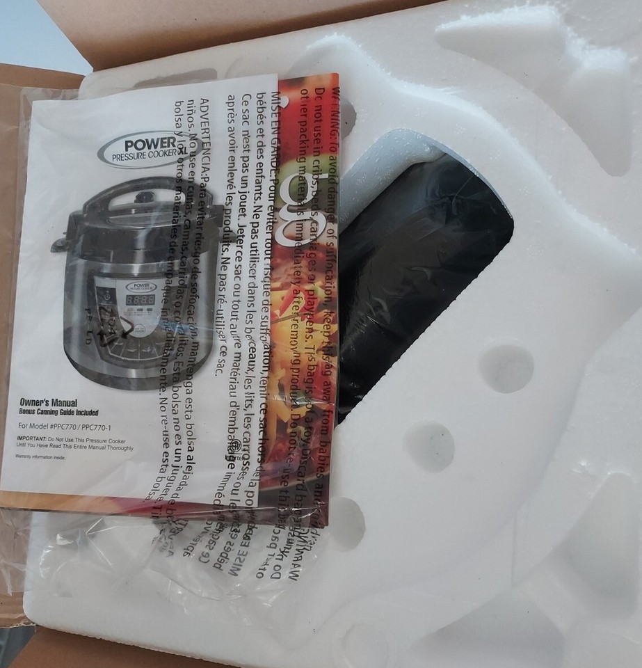Power Pressure Cooker XL 6 Qt PPC790 Open Box | eBay