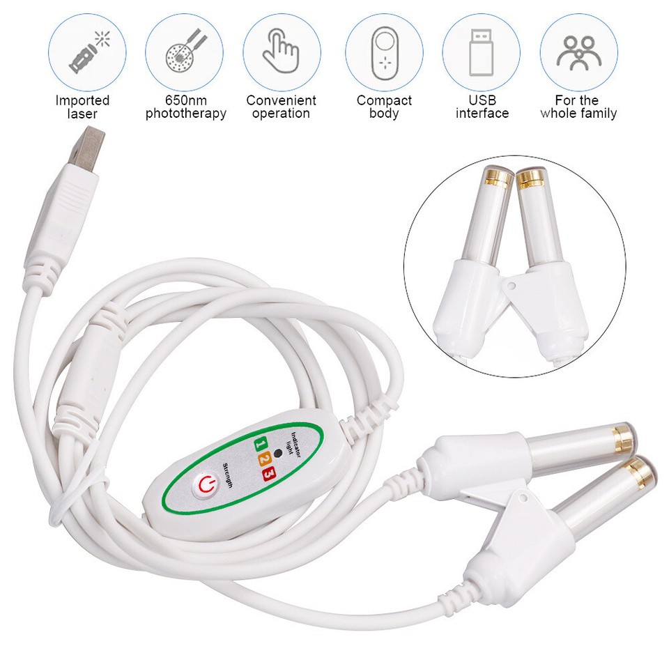 3 Modes 650nm Rhinitis Red Light Therapy Device Infrared Machine ...