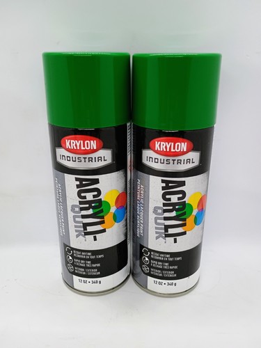 2 Cans Krylon K02016A07 Safety Emerald Green spray Paint, Acrylic 12 Oz ...