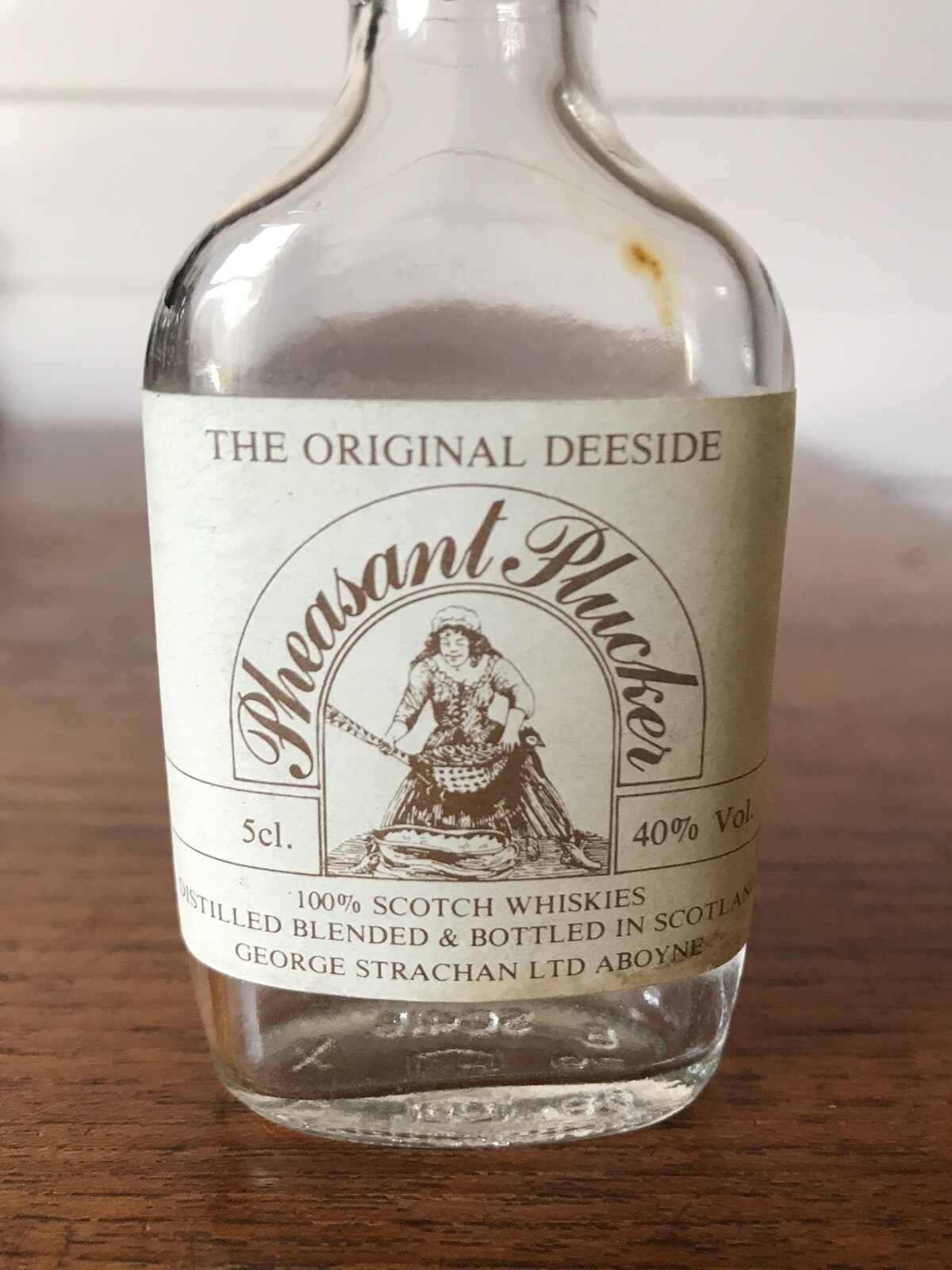 Vintage Collectable Scotch Whisky Pheasant Plucker Miniature Bottle ...