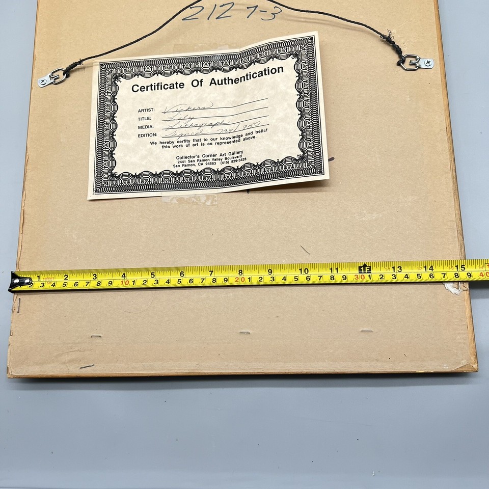 VTG 2 Mary Vickers Signed Numberd Lithographs Lily & Rose COA Garden ...