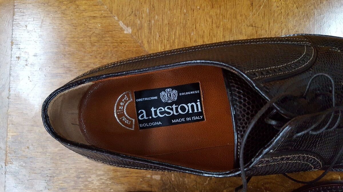 NWB $2250 A. Testoni BLACK LABEL handmade in italY 12 CAP NWB $2250 A. Testoni BLACK LABEL handmade in italY 12 CAP