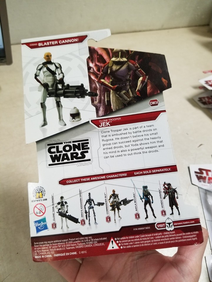 Star Wars Clone Wars CW38 Clone Trooper Jek (Rare) | eBay