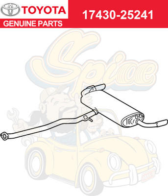 Tubo di scarico originale Toyota RAV4 Venza 17430-25241 | eBay