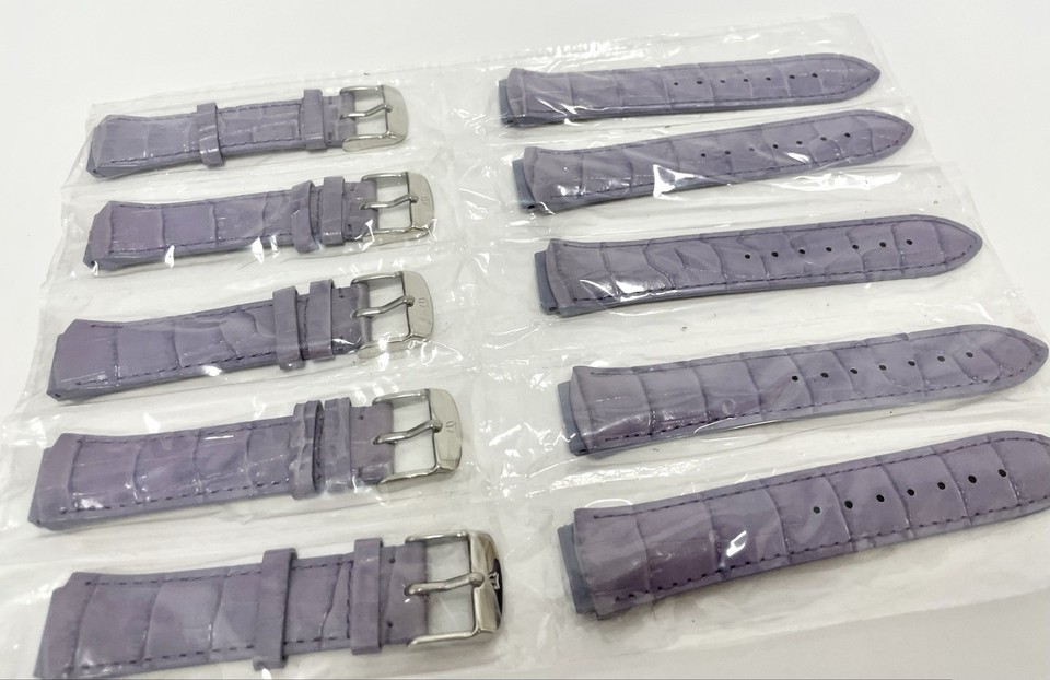 LOT OF 51- Authentic TechnoMarine Watch Straps Bands Real Leather 14 ...