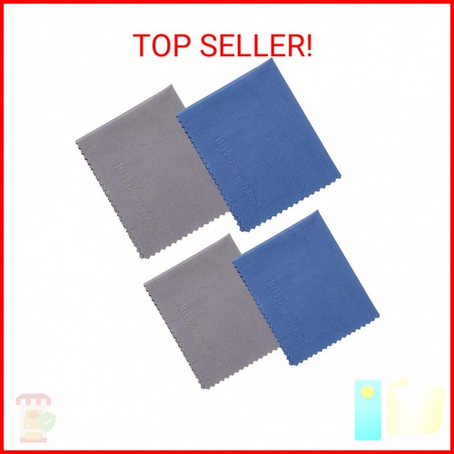 Large 4-Pack Microfiber Cleaning Cloth for Laptop, Computer Screen ...
