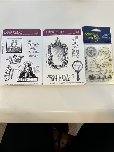 Rare Paper Relics Rubber Stamps &Technique Tuesday Christmas Stamps | eBay