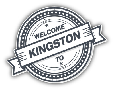 Kingston Welcome Travel Label Car Bumper Sticker Decal- ''SIZES'' | eBay