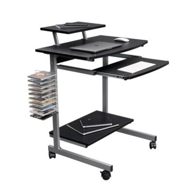 With Storage Compact Computer Cart,All-in-one space saver workstation ...