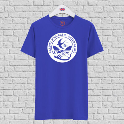 Cardiff Soul Crew Blue Organic Cotton T-shirt for fans of Cardiff City ...