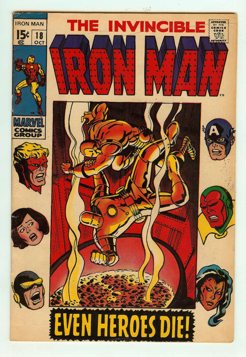 IRON MAN #18 6.5 // GEORGE TUSKA COVER MARVEL COMICS 1969 | eBay