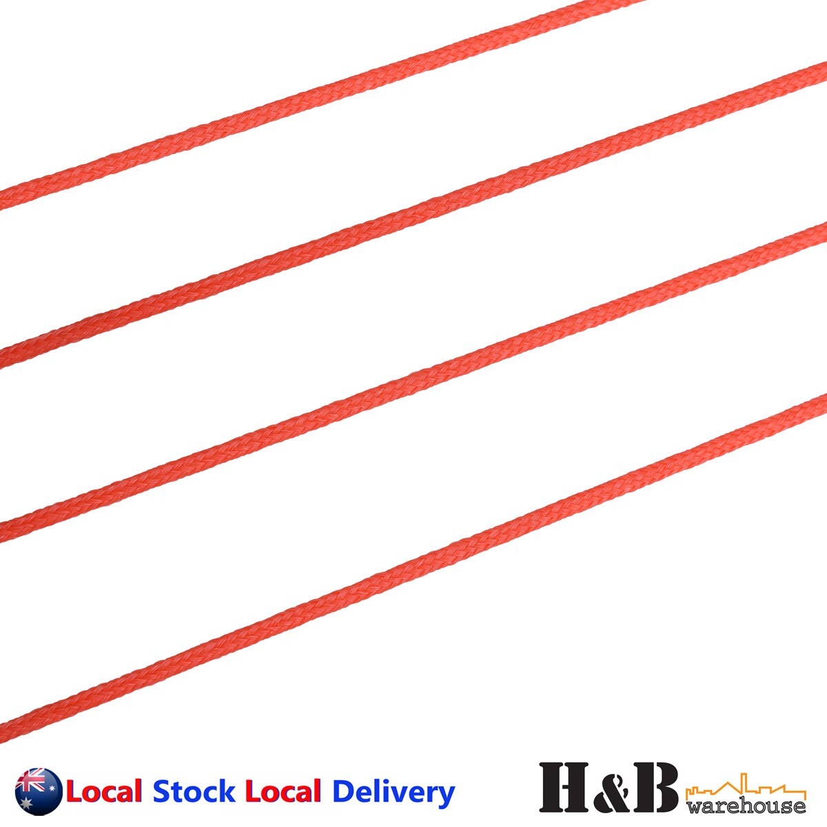 Telstra Rope PP Mono Braid Orange 3mm 1000M Cable Hauling Rope NBN BS ...