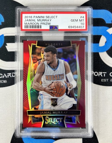 2016 Panini Select Jamal Murray Maroon Prizm RC /175 PSA 10 | eBay