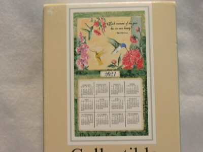 L-24 NEW IN BOX, KAYDEE DESIGNS 2021 CALENDAR TOWEL HUMMINGBIRDS | eBay
