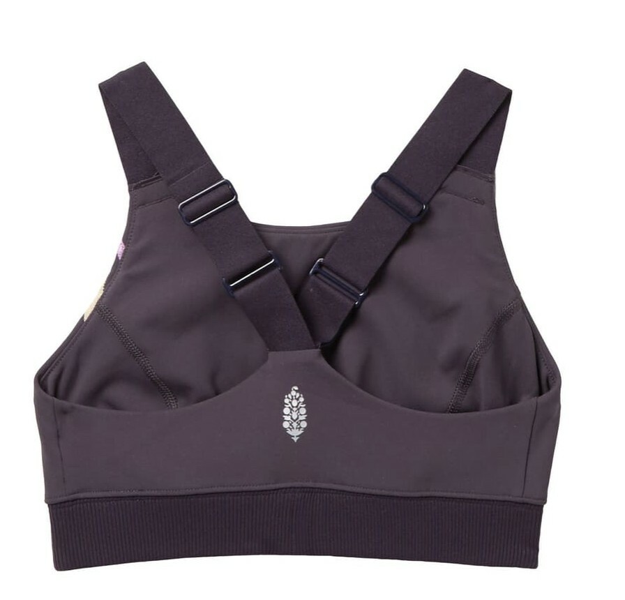New Free People FP Movement Freestyle Retro Sports Bra Twilight Size XS ...