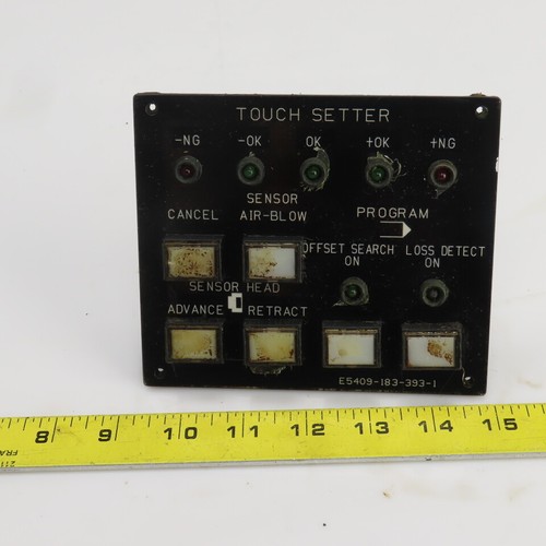 Okuma E5409-183-393-1 LU15 CNC Lathe Manual Touch Setter Control Panel ...