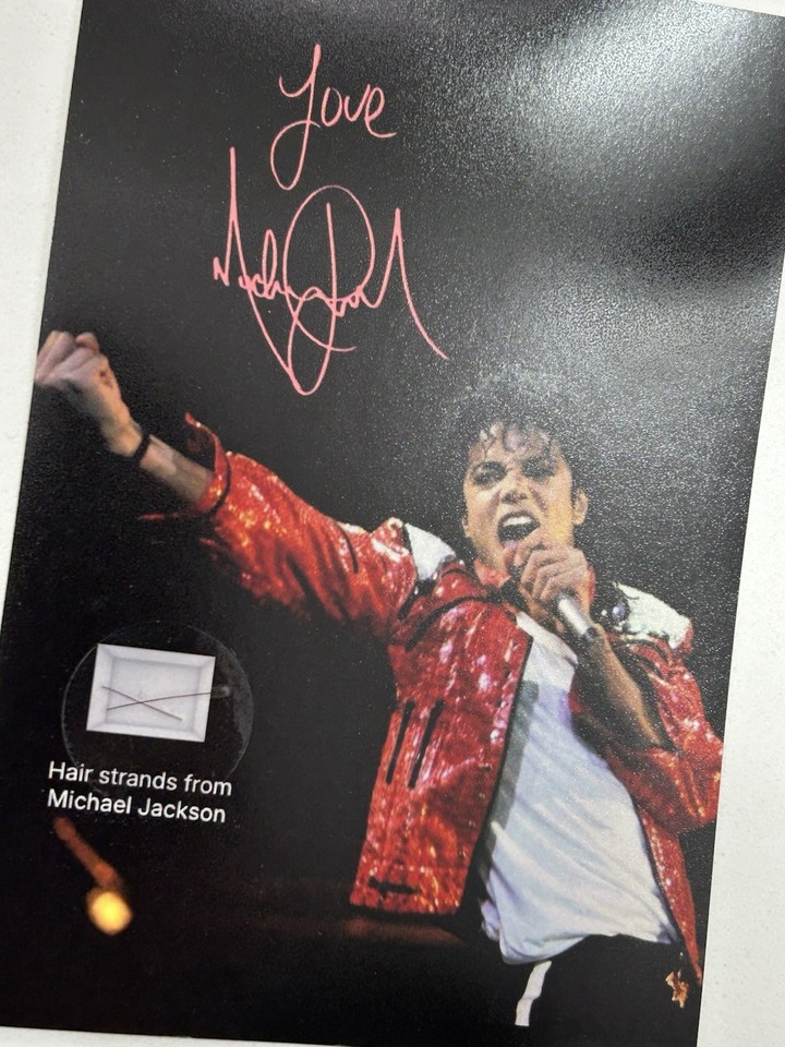 Michael Jackson King Of Pop Hair Strands Lock Thriller Relic ...