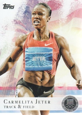 2012 Topps U.S. Olympic Team Silver Card #62 Carmelita Jeter Track ...