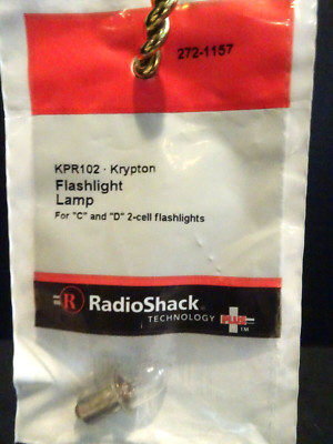 RadioShack KPR102 Krypton Flashlight Lamp "C" & "D" 2 cell flashlights ...