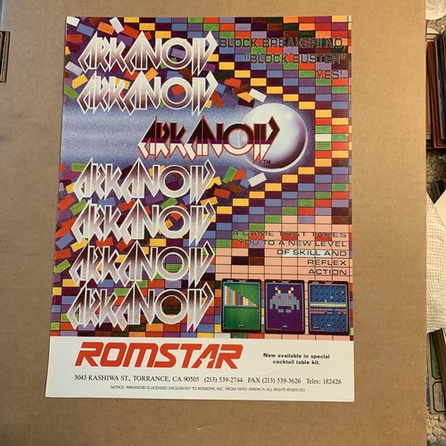 Original 1986 Gauntlet 2 II fire Burning Atari arcade video game AD ...