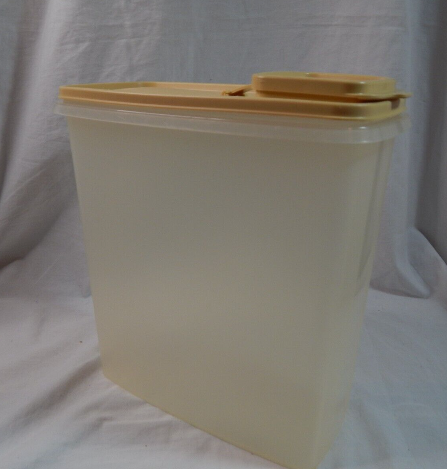 Vintage Tupperware Cereal Keeper Storage Container # 1588-5 With Tan ...