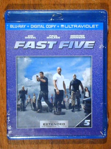 Fast Five (Blu-ray/DVD, 2011, 2-Disc Set, Rated/Unrated Includes ...