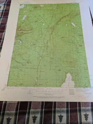 1935 OREGON CHEMULT QUADRANGLE US Dept Interior Geological Survey Map ...