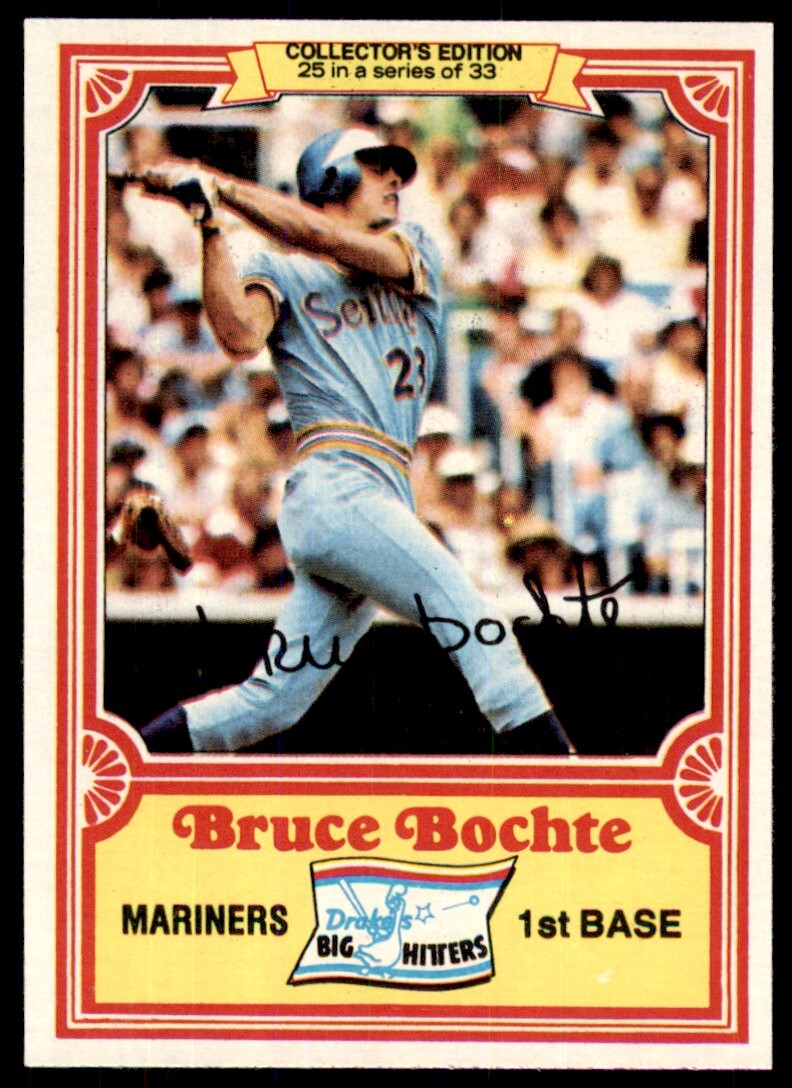 1981 Topps Drake's Bruce Bochte . Seattle Mariners #25 | eBay