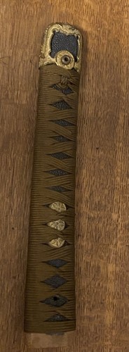 OLD ANTIQUE SWORD JAPANESE NIPPON KYO GUNTO HANDLE ONLY +WOOD SHEATH ...