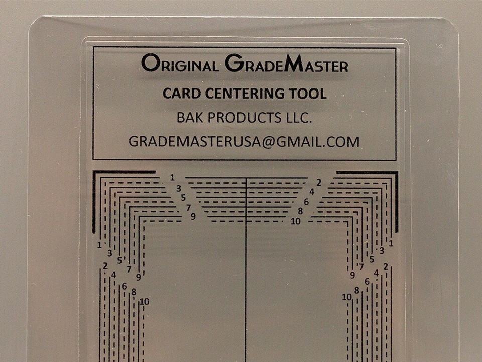 ORIGINAL GRADEMASTER Card Grading / Centering Tool Created in 2015- #1 ...
