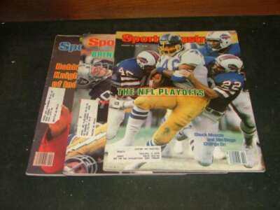 3 Iss Sports Illustrated Jan 12,19,25 1981 NFL Playoffs- Chuck Muncie ...