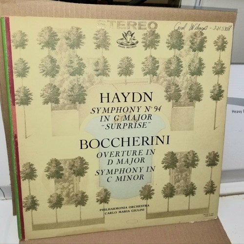 Haydn Symphony No. 94 Boccherini Overture carlo Giulini Angel S35712 ...