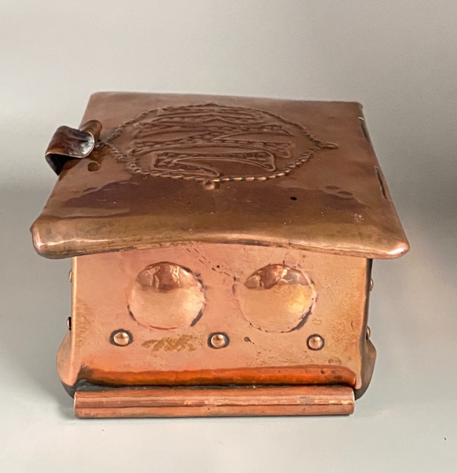 Antique c1890s Newlyn School Royal Navy League Arts & Crafts Copper ...