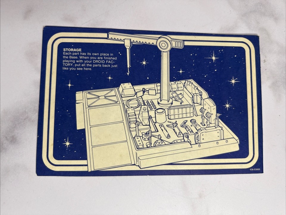 Vintage 1979 Kenner Star Wars Droid Maker Blueprints 12 Page ...