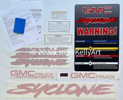 GMC Syclone Set With All The Original Decals Including The Shreveport ...