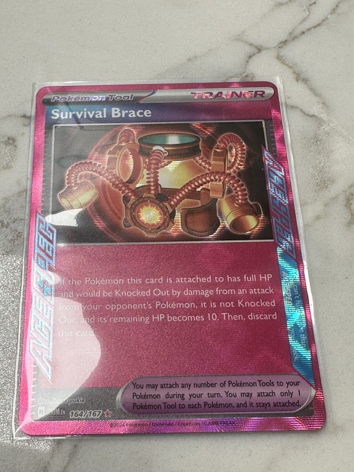 Pokémon Twilight Masquerade Survival Brace 164/167 Ace Spec Trainer ...