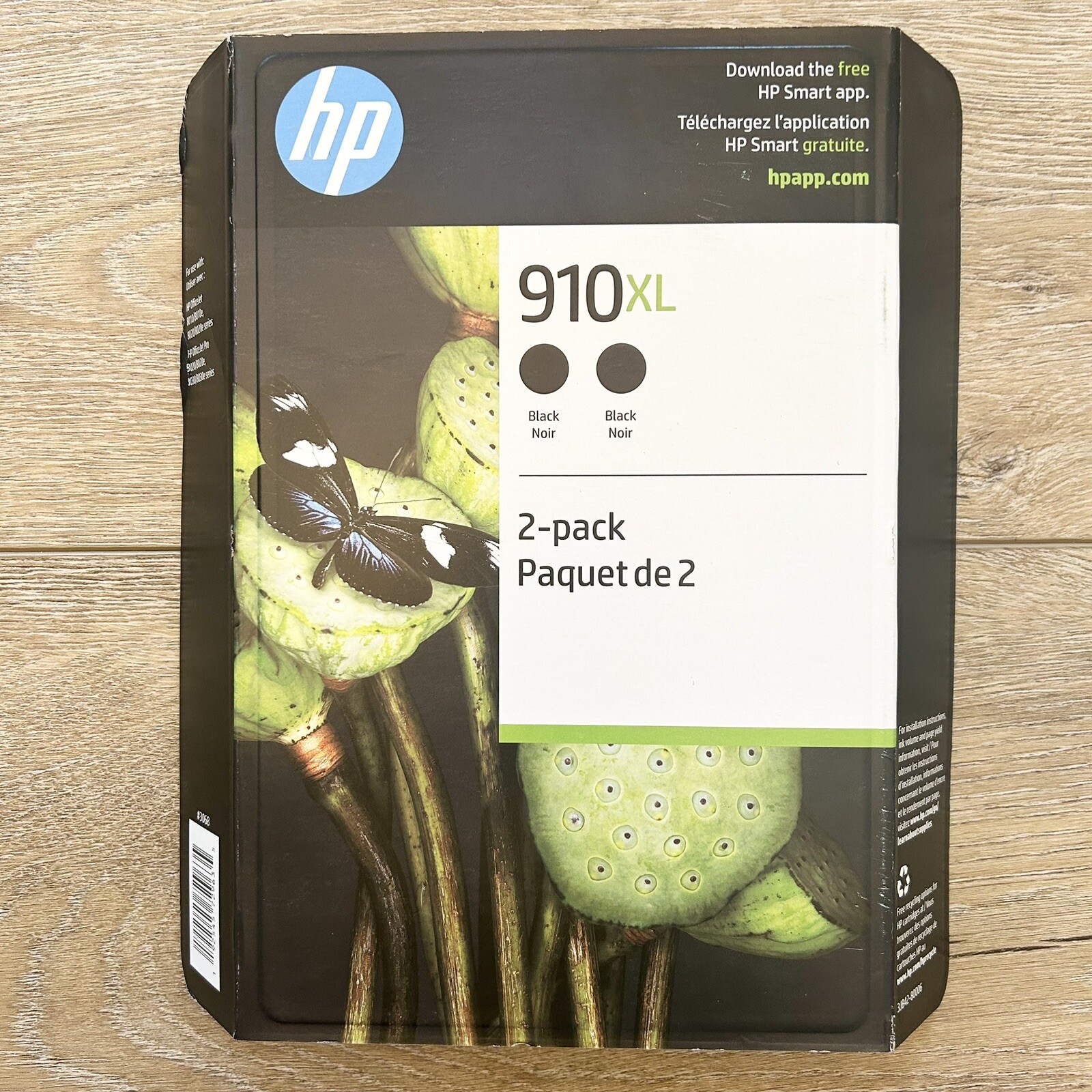 HP 910XL Black High Yield Genuine Ink Cartridges 3JB42BN 2 Pack Feb ...