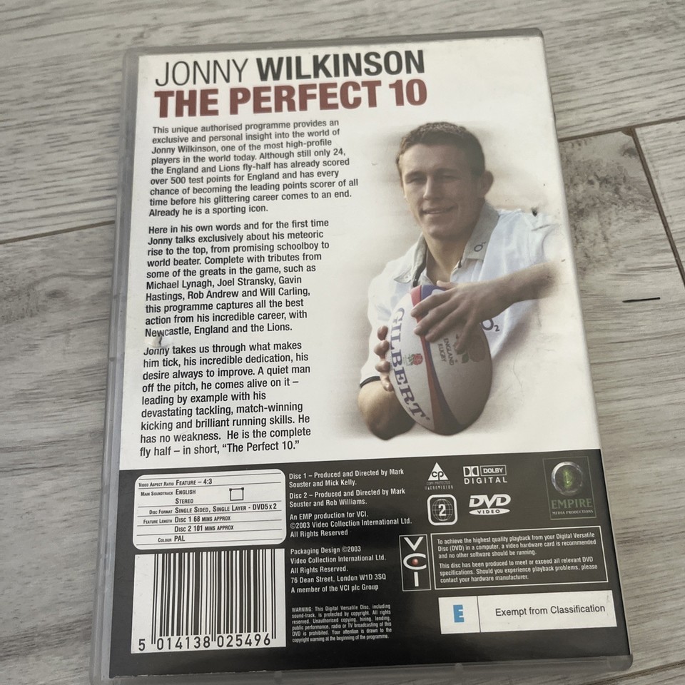 Jonny Wilkinson The Perfect 10 DVD Included DVD Grand Slam Heroes | eBay UK