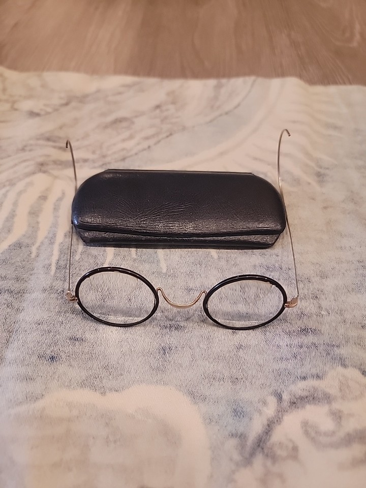 Antique Gold Wire Rim Round Windsor Bifocal Eyeglasses John Lennon 1/10 ...