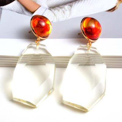 Fashionable Resin Exaggerated Earrings | eBay
