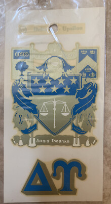 Delta Upsilon Crest Car Window Sticker Decal | eBay