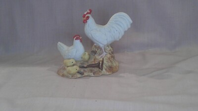 Homco Taiwan Rooster, Chicken with Three Little Ones Stamped 1459 | eBay